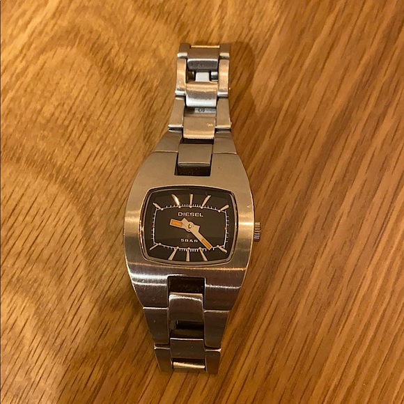 Diesel | Accessories | Diesel Silver Watch With Black Face | Poshmark